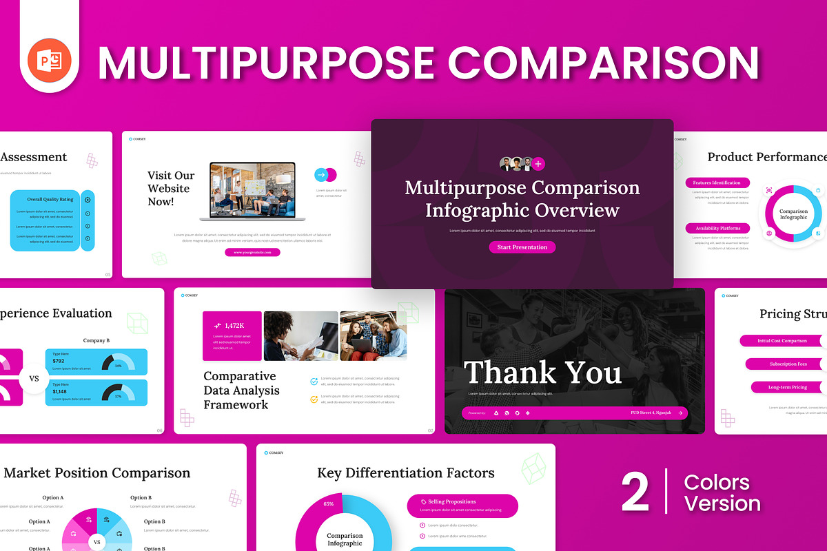 Multipurpose Comparison PowerPoint, a Presentation Template by Antstheme