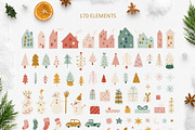 Christmas Clipart & Winter Patterns, an Illustration by Velliniki
