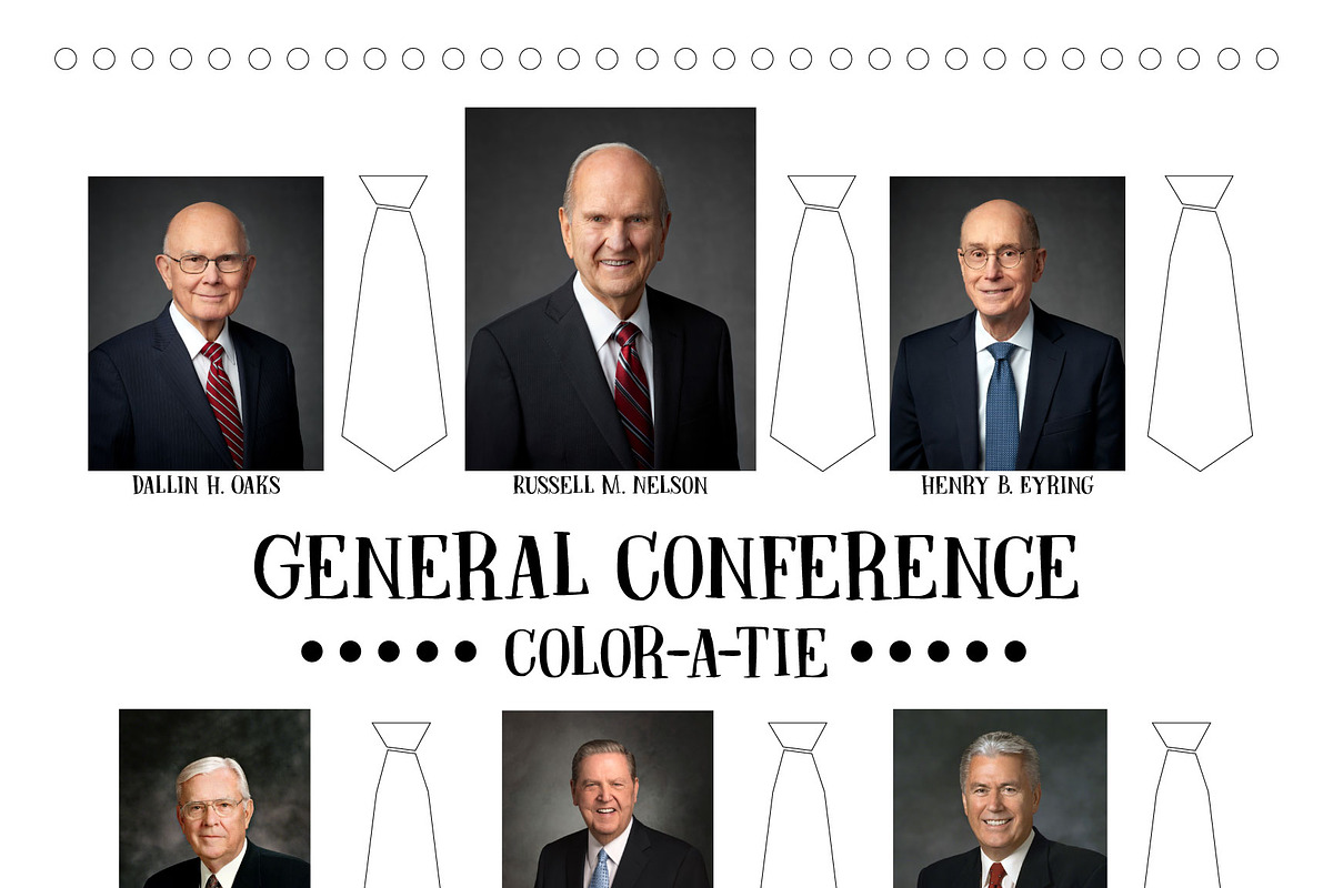 General Conference coloring page, an Illustration by dresdencarrie designs