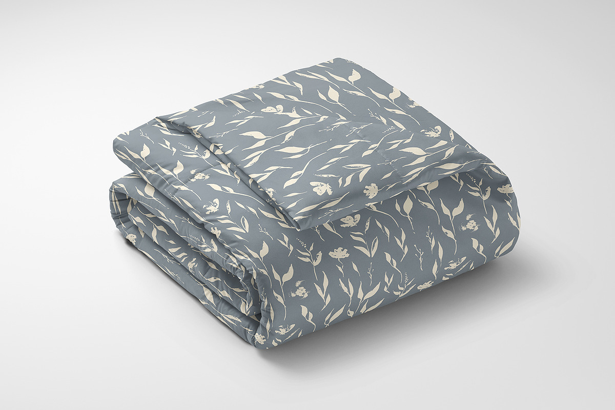 Subtle Painted Leaves, a Pattern Graphic by MalyskaStudio | Creative Market