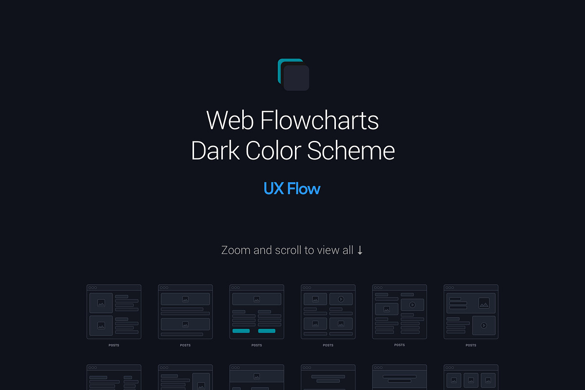 UX Flow | Wire Prototyping System, an UI Kit Template by ls.graphics
