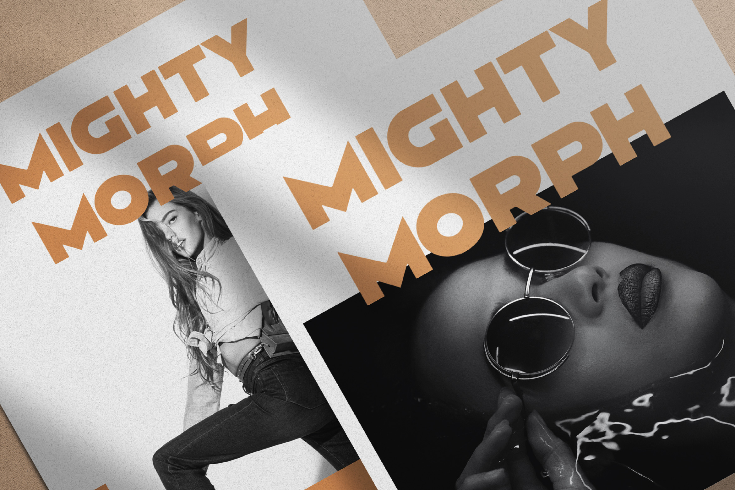 Mighty Morph - Dynamic Typeface, a Sans Serif Font by HipFonts