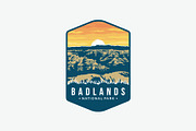 Badlands National Park Emblem Logo, a Branding & Logo Template by ...