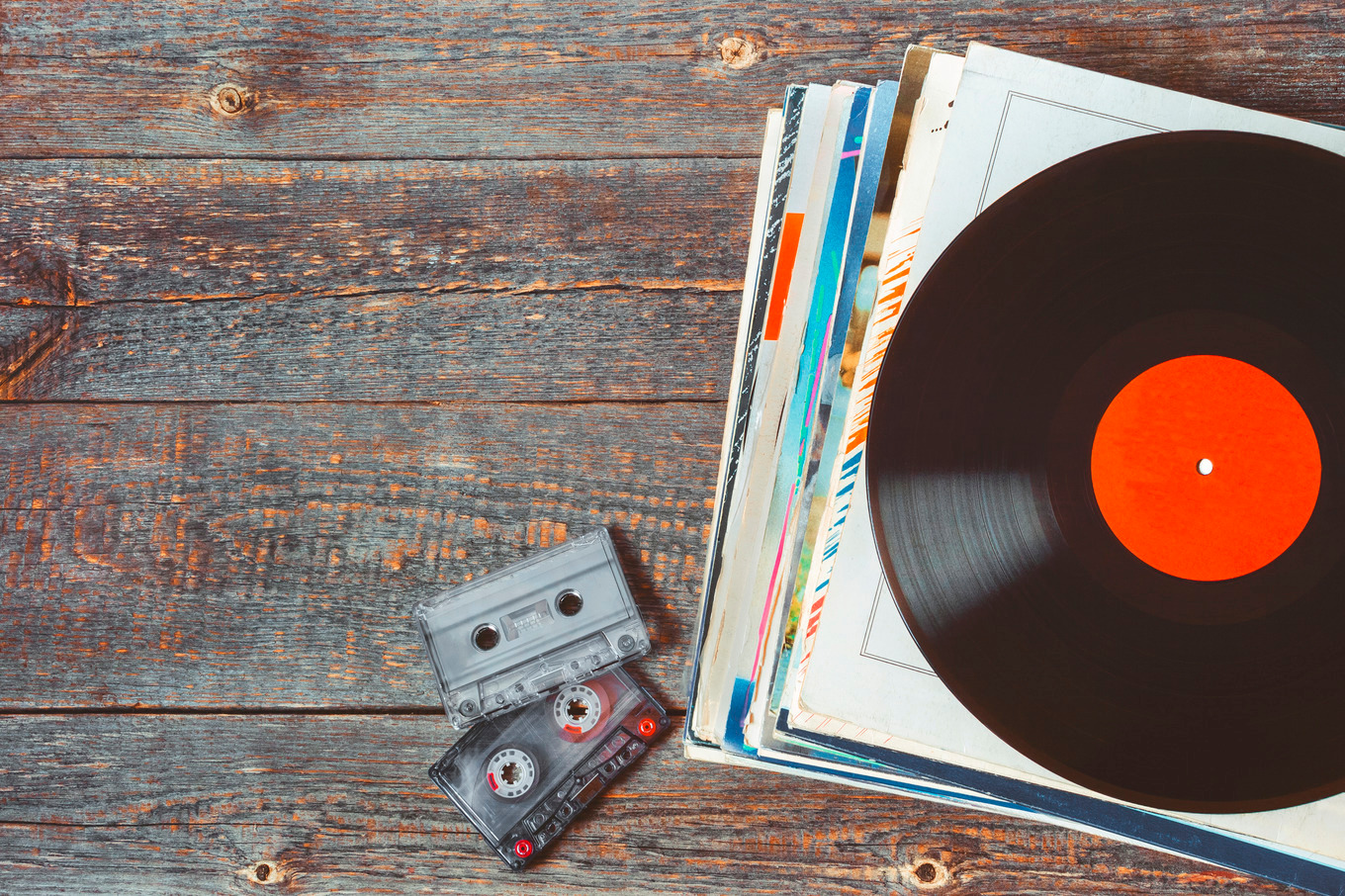 Vinyl records and cassettes, an Arts & Entertainment Photo by SergeKa