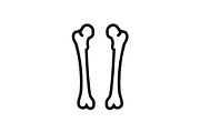 Femur bone icon, an Icon by Creative priyanka