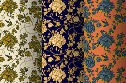 7 Vintage Folk Patterns, a Pattern Graphic by Sunny_Lion