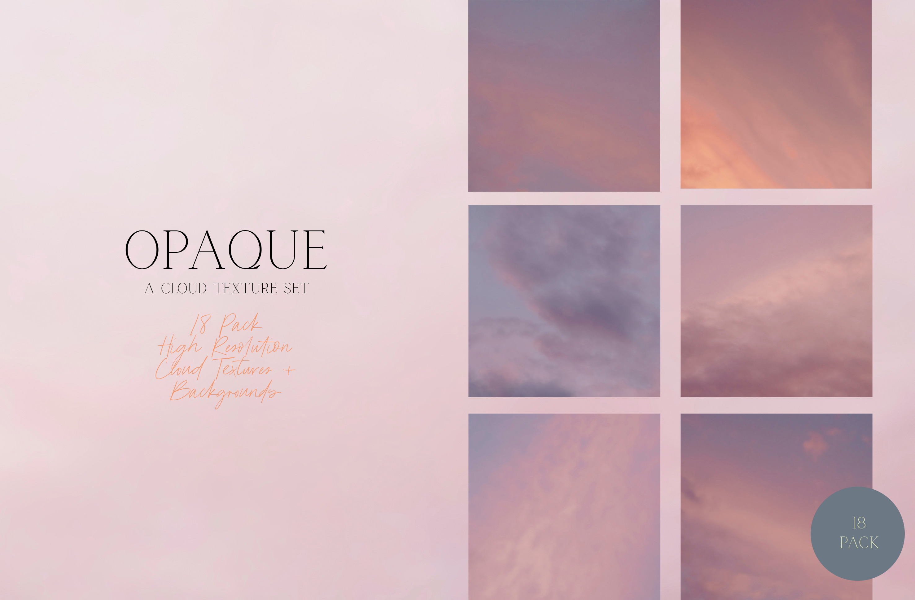 Opaque Cloud Texture Backgrounds, a Nature Photo by Shimmer Studio