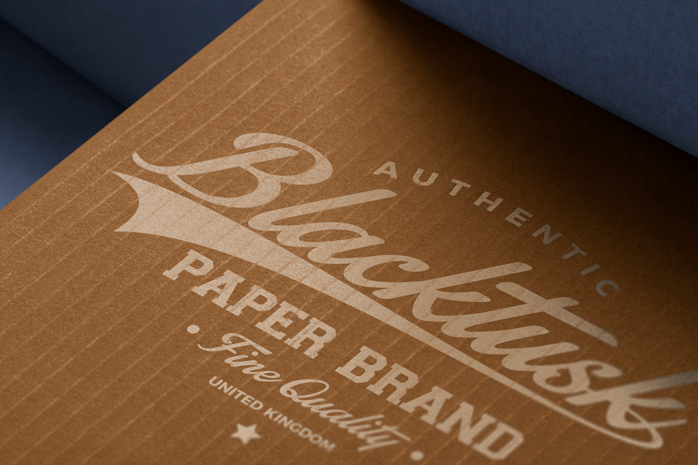 Cardboard Printing Logo Mockup, a Product Mockup by GfxFoundry