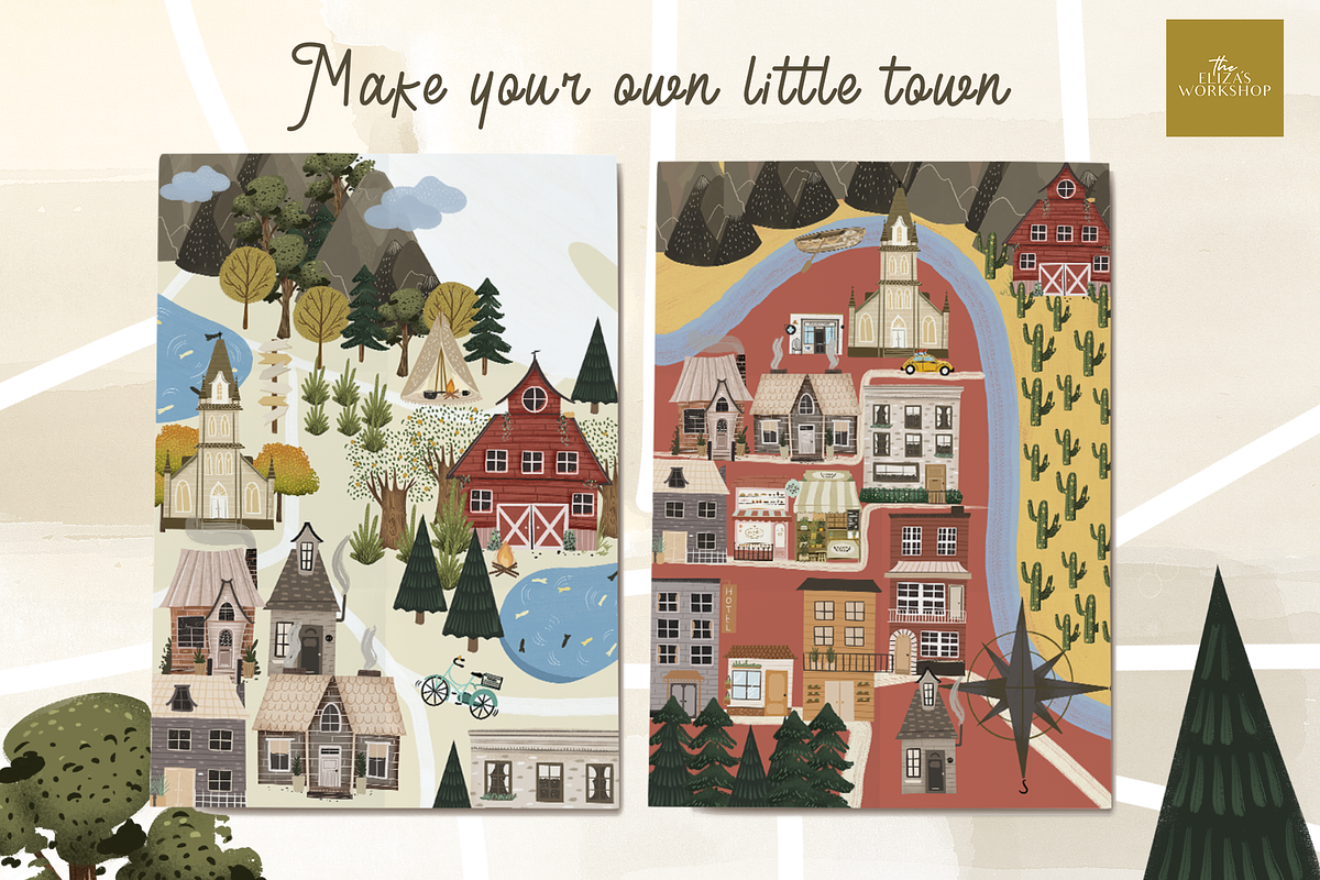 Maps Everywhere map creator, an Illustration by Cocoa studio by Eliza M