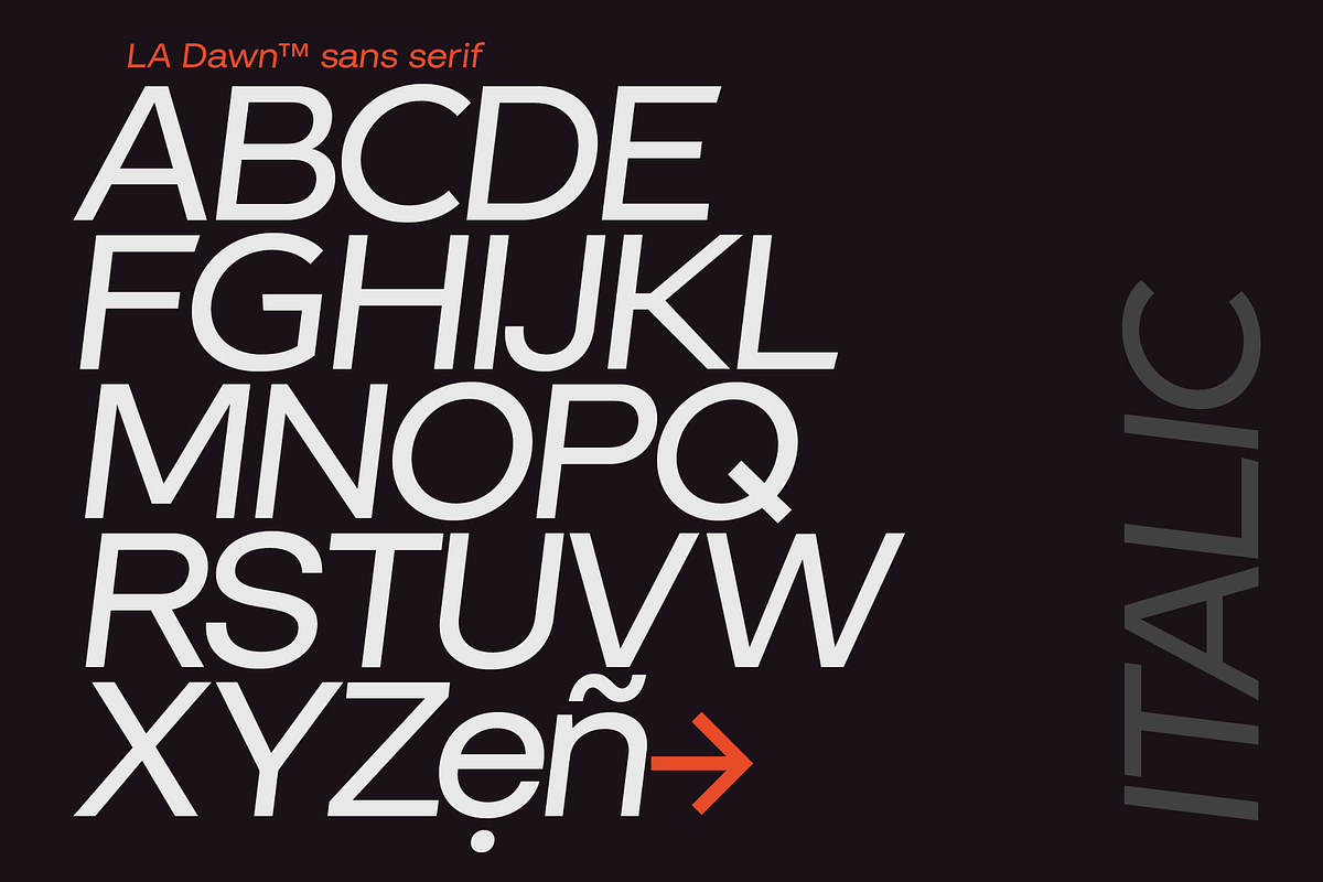 LA Dawn Designer Font