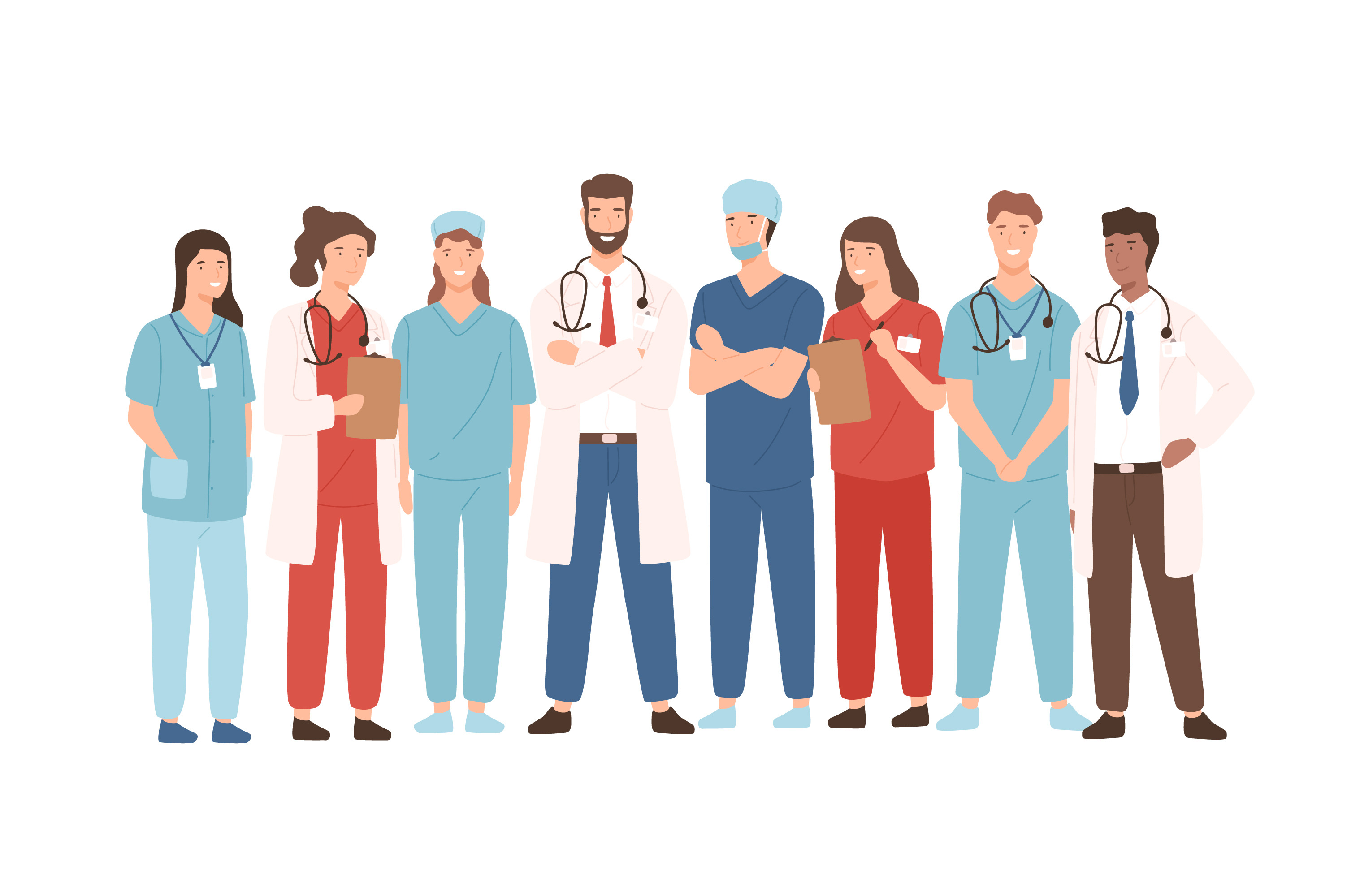 Hospital team, a Healthcare Illustration by Good Studio