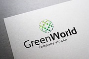 Green World Logo, a Branding & Logo Template by EmilGuseinov