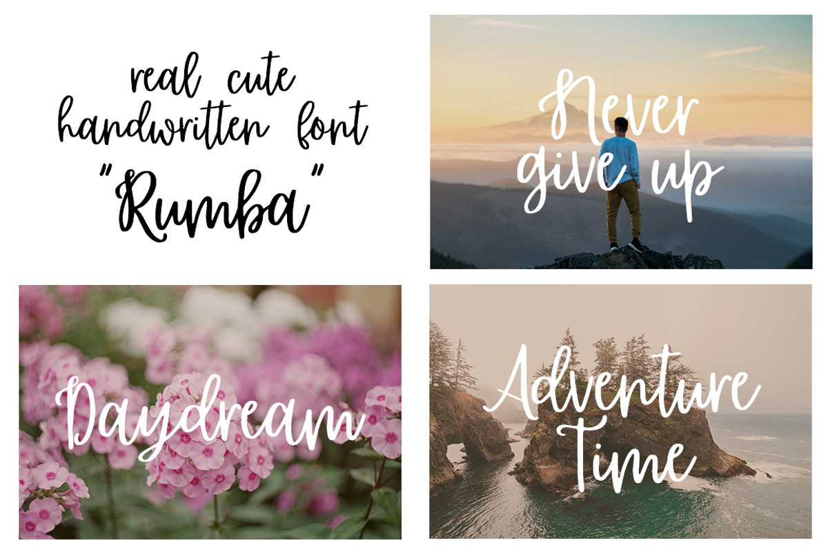 Rumba Script, a Script Font by supfonts