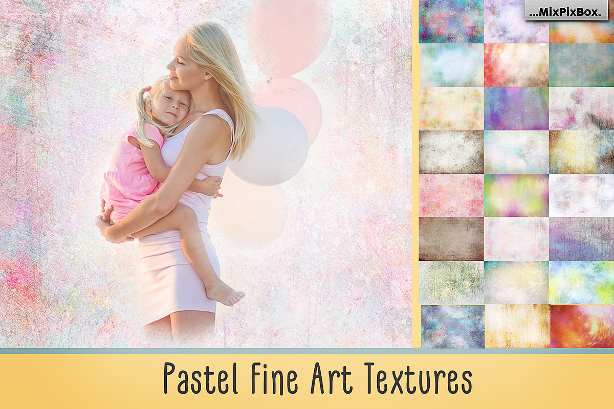 Pastel Fine Art Textures, a Texture Graphic by MixPixBox