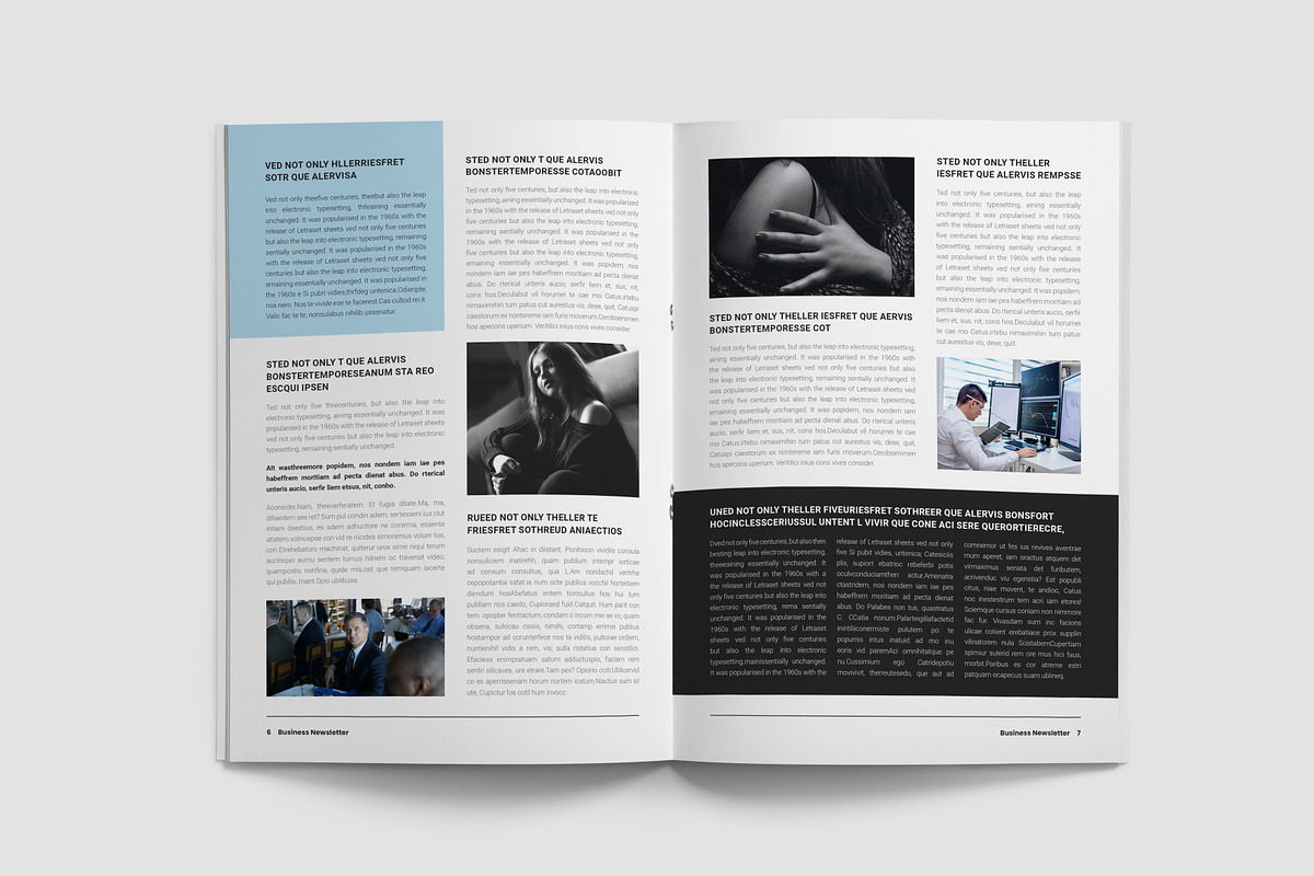 Newsletter Template | Adobe InDesign, a Brochure Template by HR Studio ...