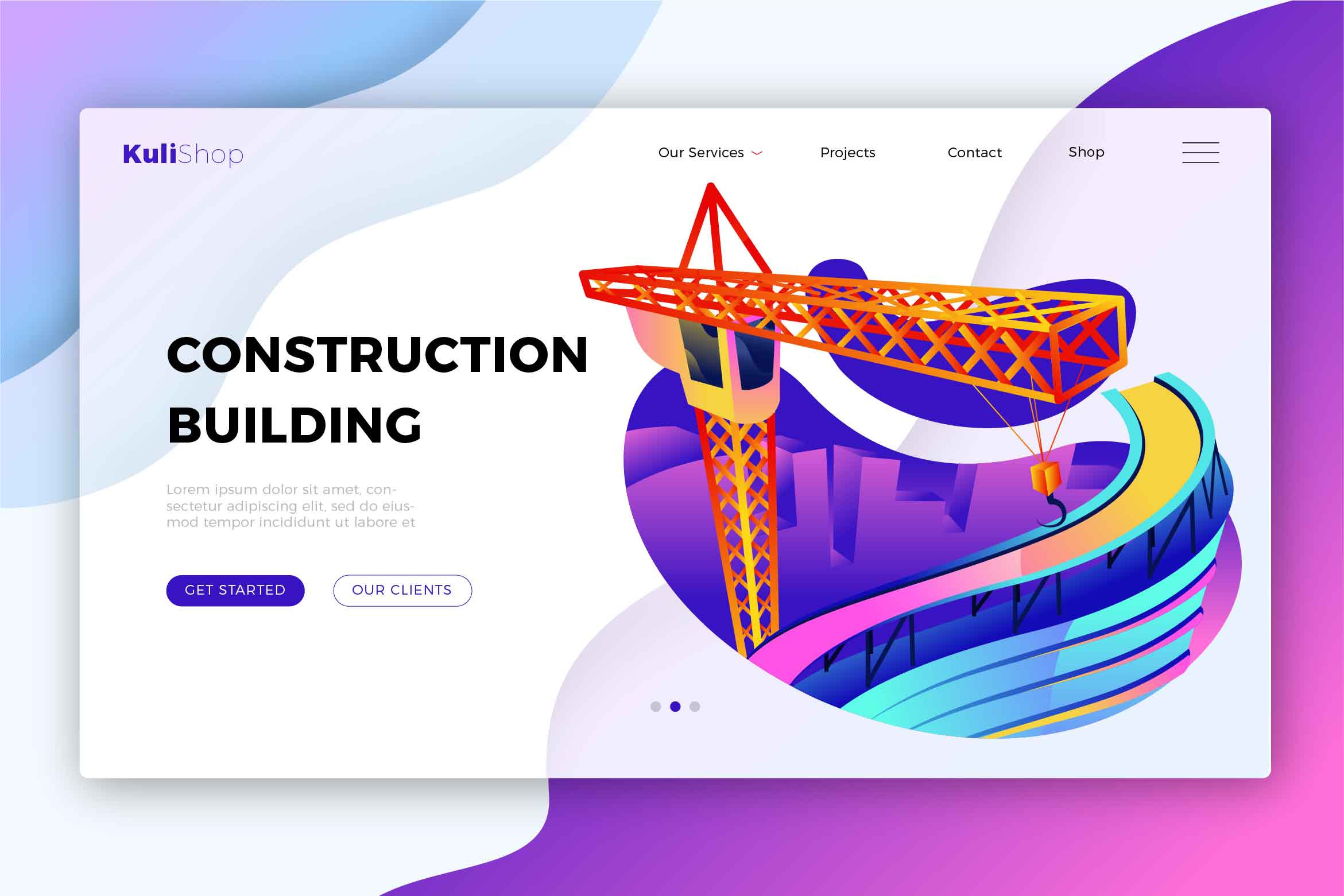 Construction Building-Banner&Landing, a Templates & Theme by AQR Studio