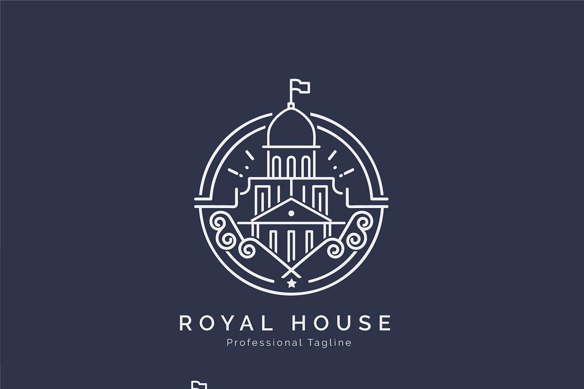 Royal House - Building Logo, a Branding & Logo Template by Kaligra.co