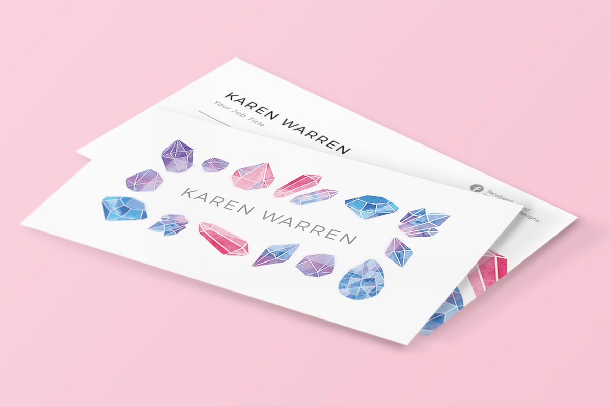 Gemstones Business Card Template, a Business Card Template by RCDesigns