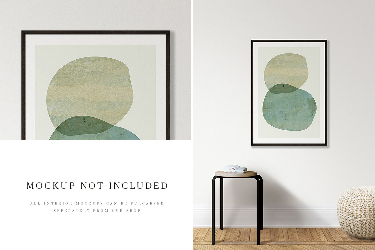 Movable Frames Kit For Mockups, a Print Template by The White Space Co.