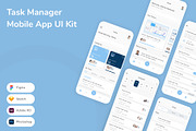 Task Manager Mobile App UI Kit, an UI Kit Template by Betush