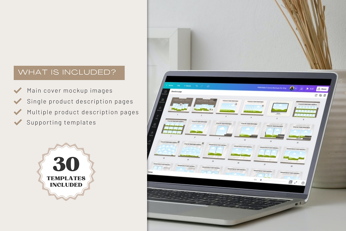 Canva Seller Mockup Listing Template, a Product Mockup by Designs by ...