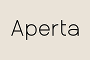 Aperta – Font Family, a Sans Serif Font by Stefano Giliberti