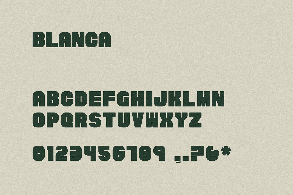 BLANCA Extra Bold Sans Serif Font