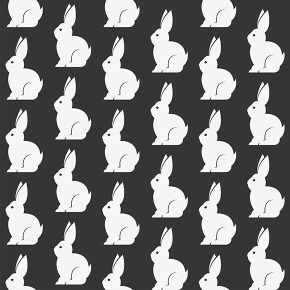 Rabbit vector art background design., a Pattern Graphic by yod67 ...