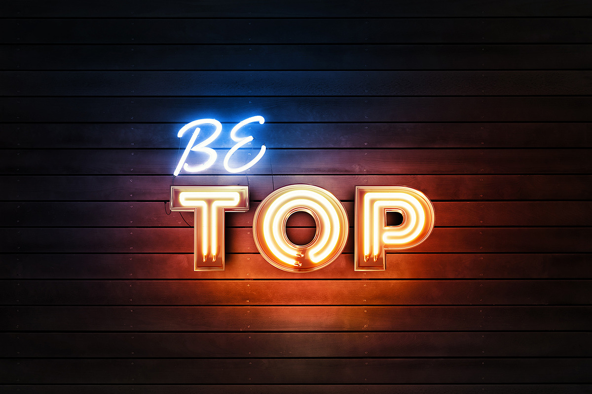 3D Neon PSD Letters -Classic version, an Object Graphic by GK Creative
