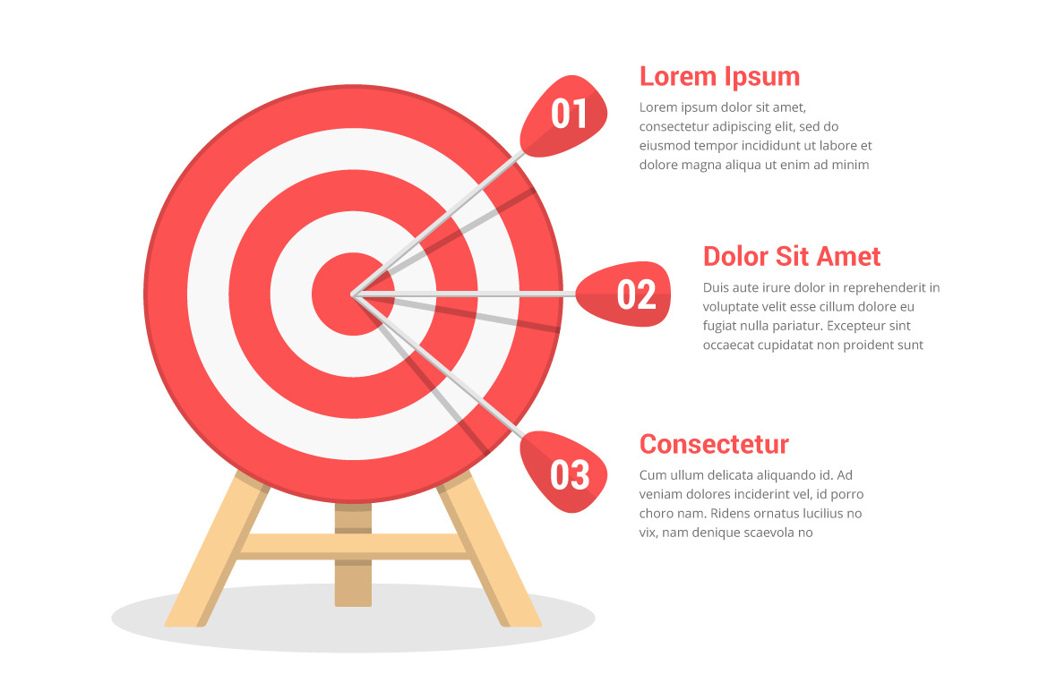 Target with Three Arrows, a Graphic by PixMarket