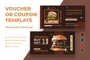 Restaurant Fast Food Gift Voucher, a Stationery Template by Rahardi ...