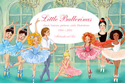 little ballerina .clipart, an Education Illustration by MitrushovaArt