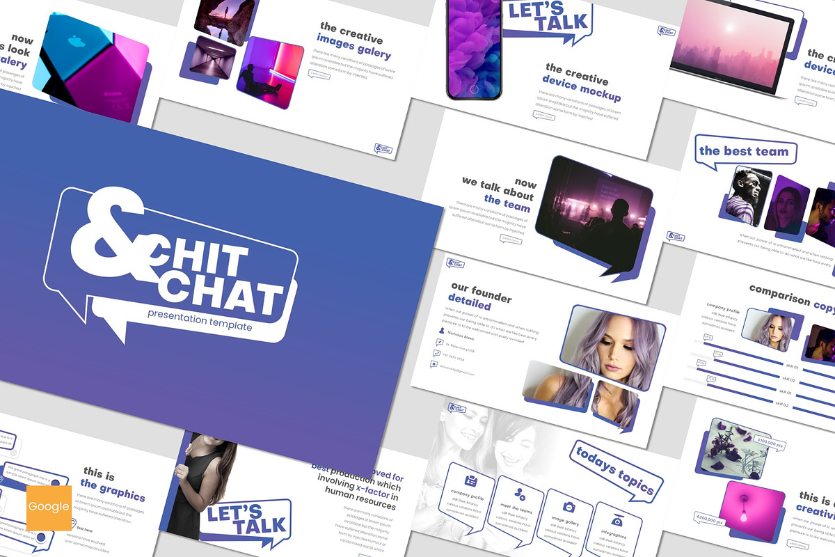 Chit & Chat - Google Slides Template, a Presentation Template by ...