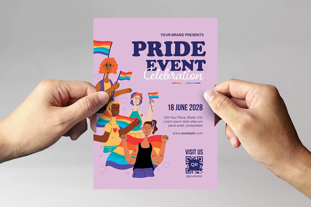 Pride Event Celebration Flyer, a Flyer Template by BrandPacks