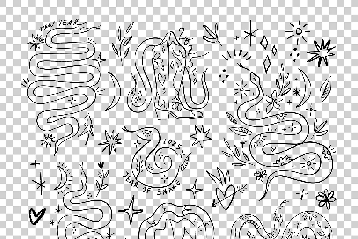 Nice Snakes Bundle, an Animal Illustration by Annie Konst