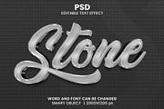 Stone 3d Editable Psd Text Effect | Layer Styles ~ Creative Market