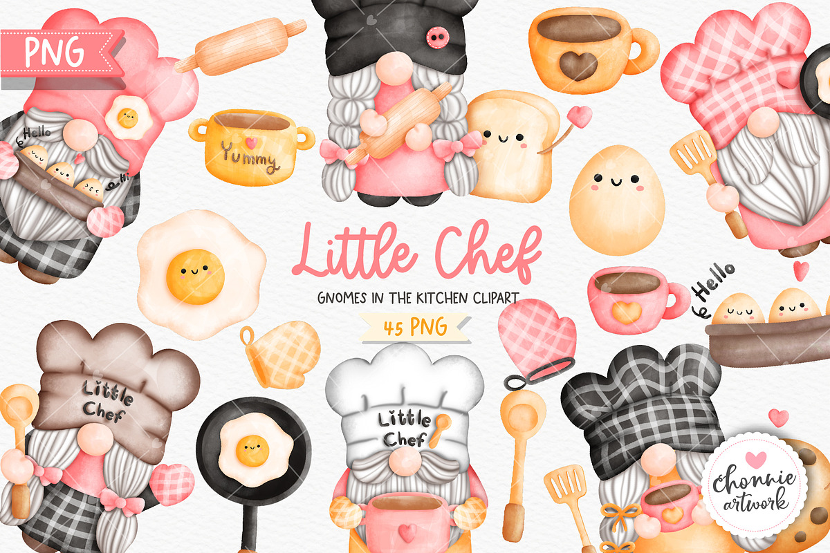 Gnome Clipart bundle | Creative Market