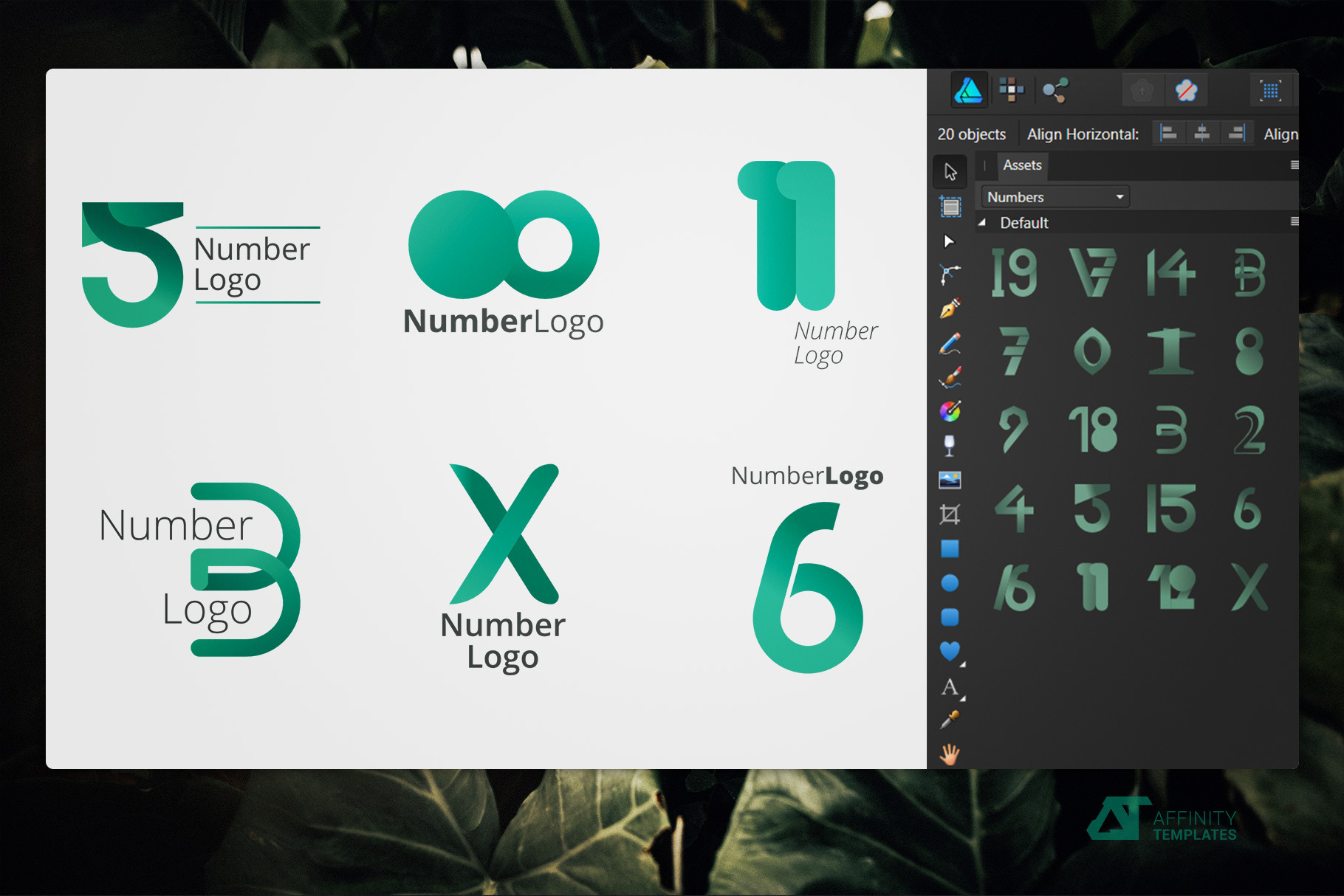 Numbers Logos Self-design Templates, a Branding & Logo Template by ...