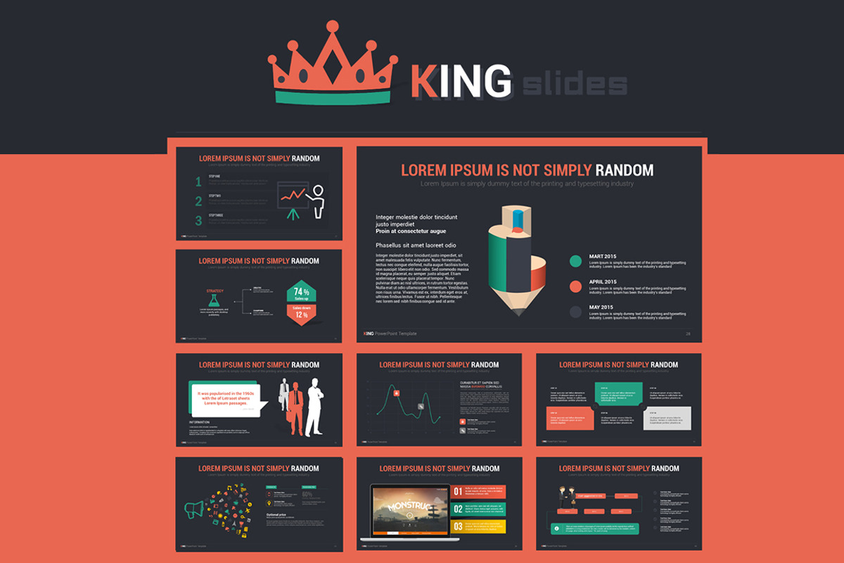 King PowerPoint Template, a Presentation Template by Radomir