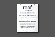 REEF, a Sans Serif Font by Wild Ones
