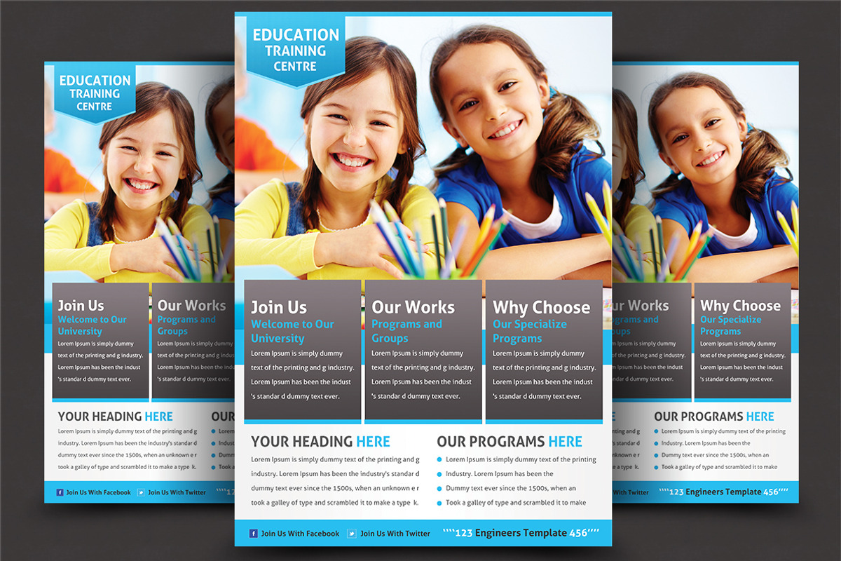 School Flyer, a Flyer Template by AfzaalGraphics
