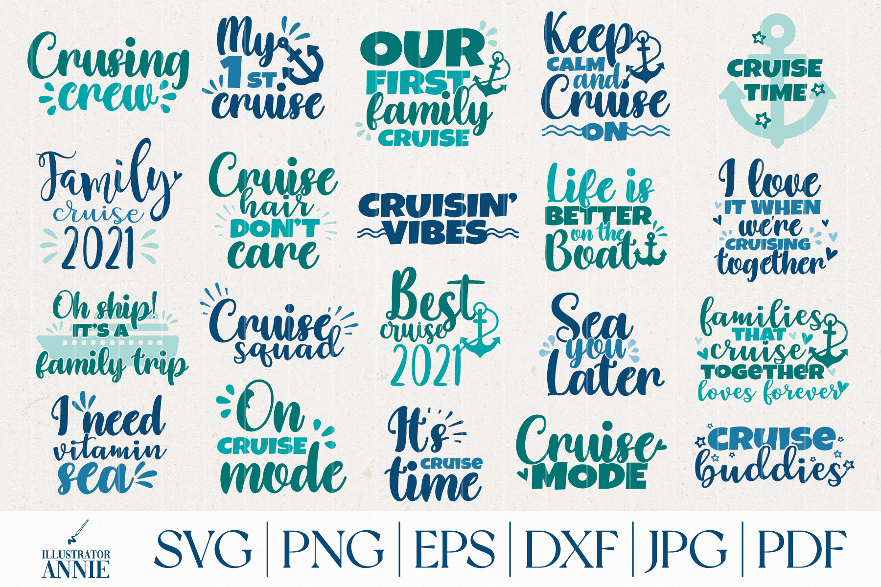 Cruise SVG Bundle, an Object Graphic by IllustratorAnnie