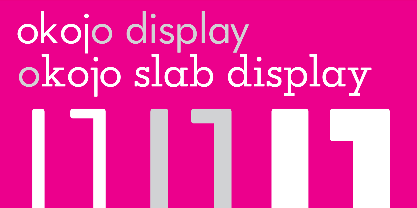 Okojo Display, a Sans Serif Font by Wordshape