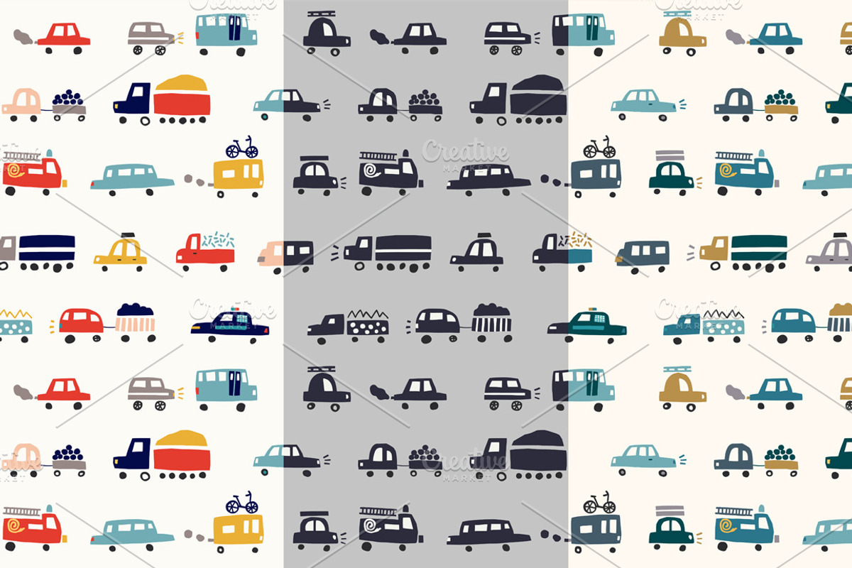 Transport patterns, a Pattern Graphic by Magnia