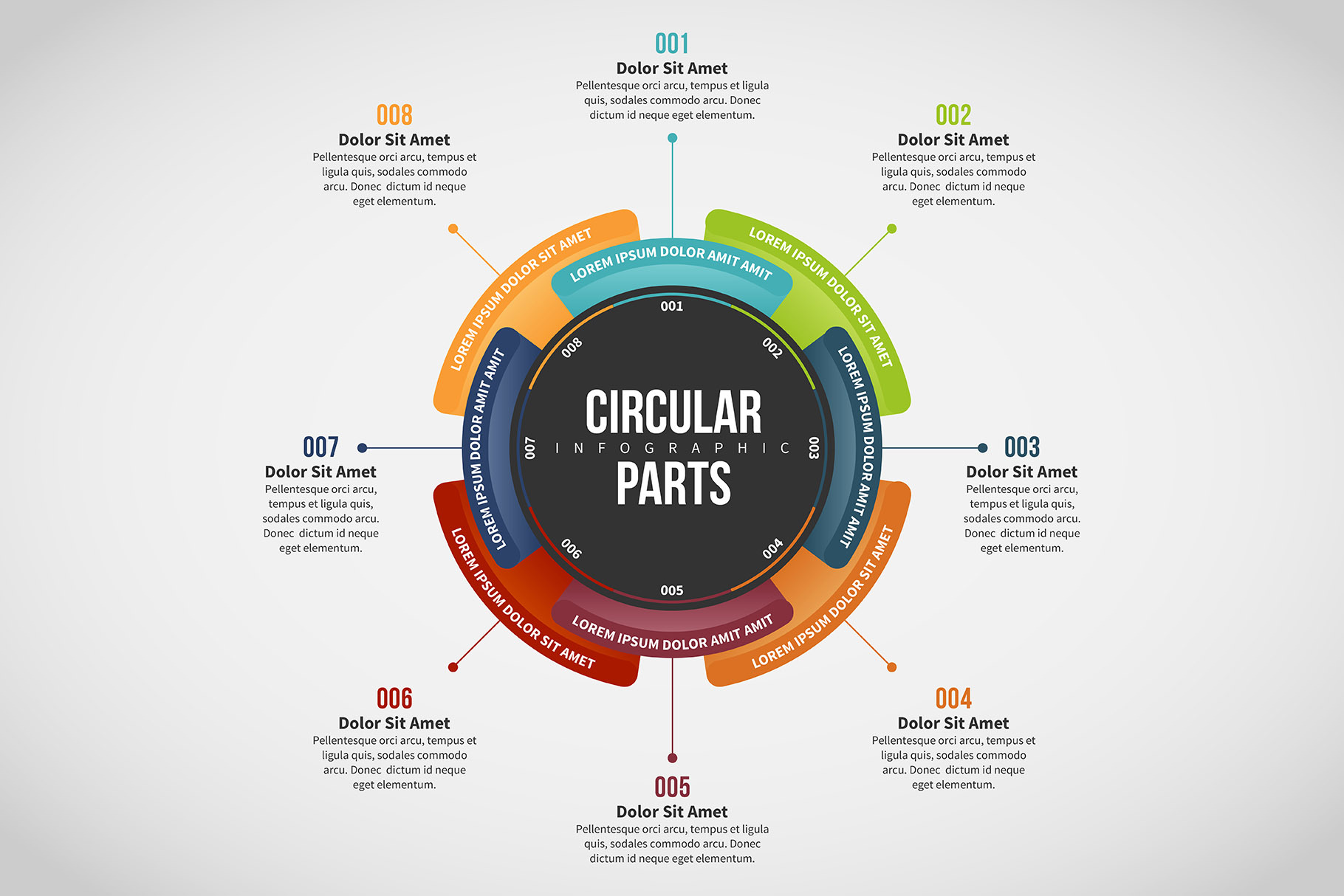 Circular Parts Infographic, a Templates & Theme by h.utomo