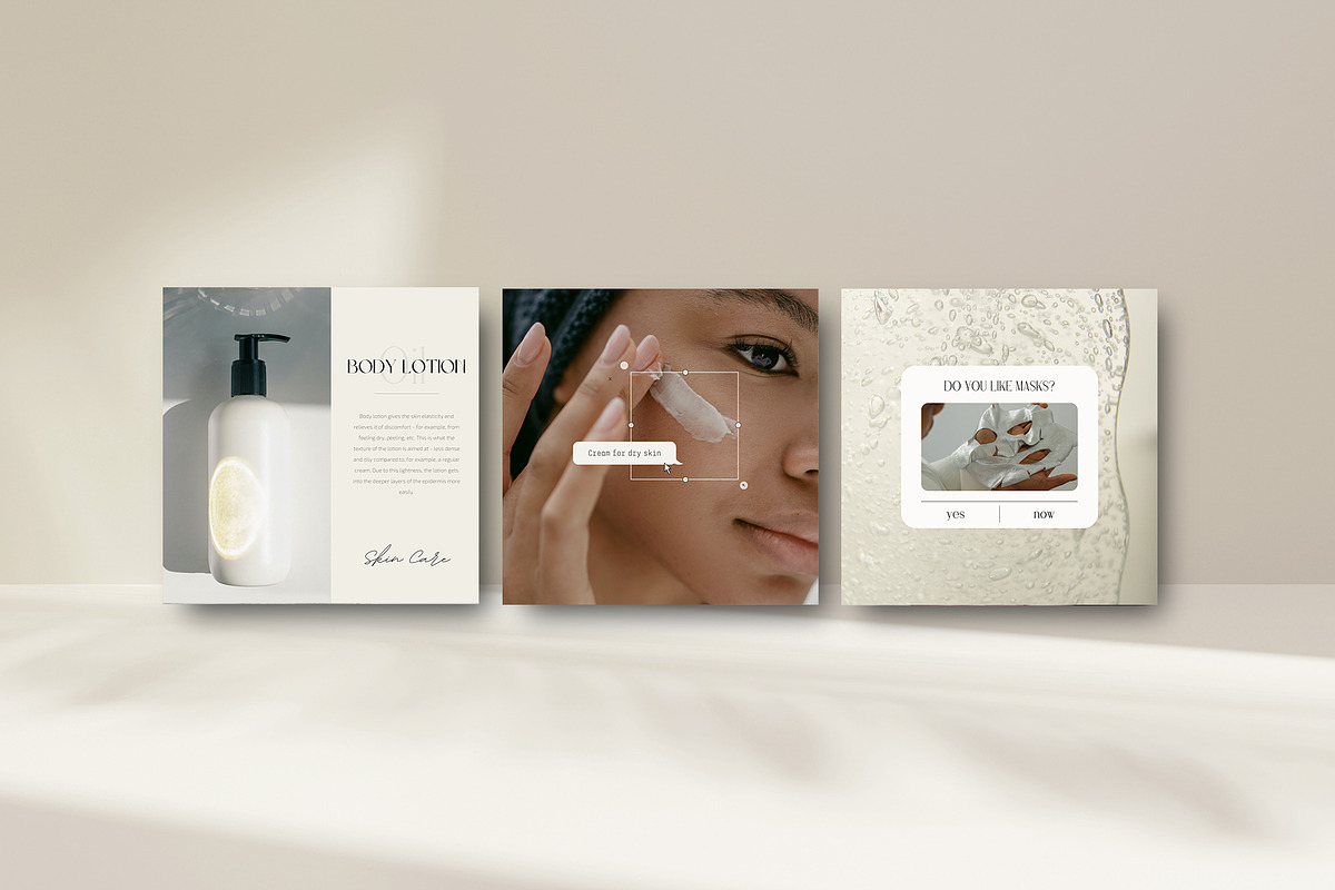 CANVA / Skin Care Social Media Pack, a Social Media Template by Simple có