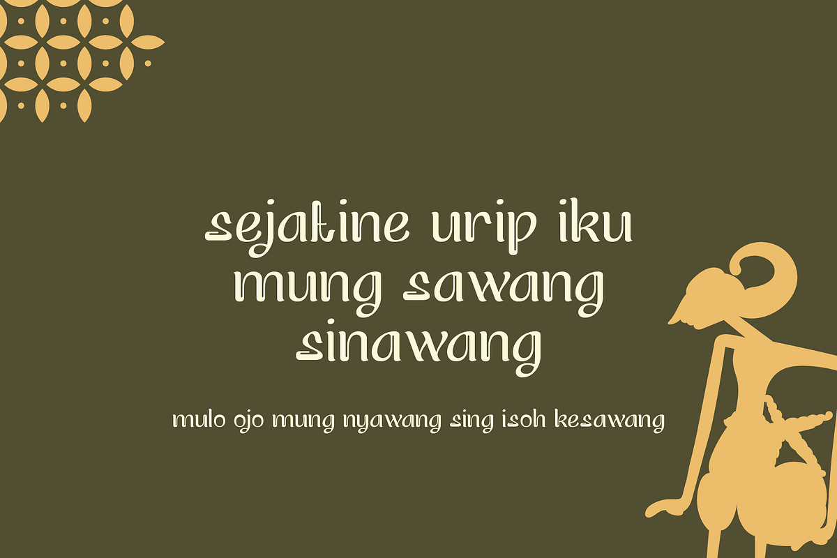 Besthari - Javanese Culture Font, a Font by Pikgura