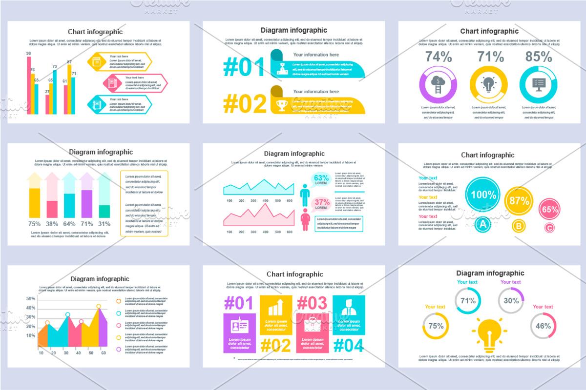 Simple Infographics Powerpoint, a Presentation Template by alexdndz