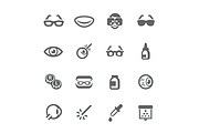 Optometry icons, an Icon by Davooda