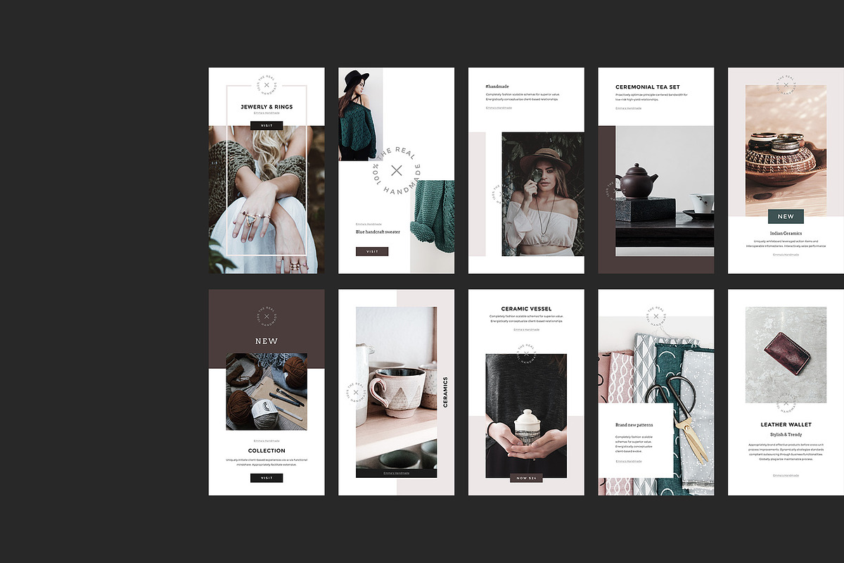 Handmade Canva Social Media Pack, a Social Media Template by Goashape ...